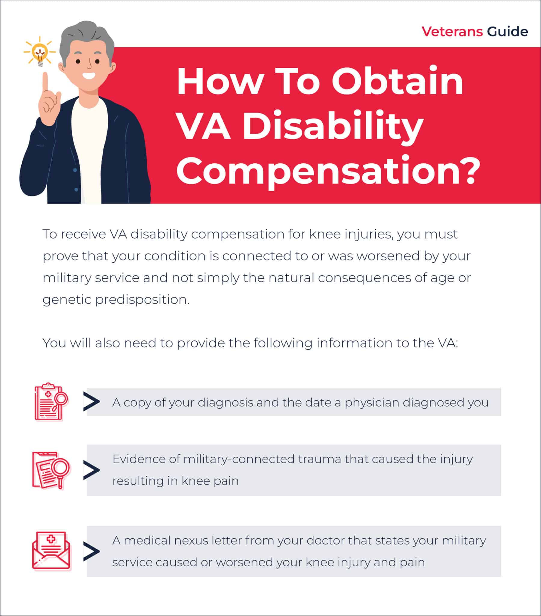 VA Disability Rating for Knee Pain | Veterans Guide